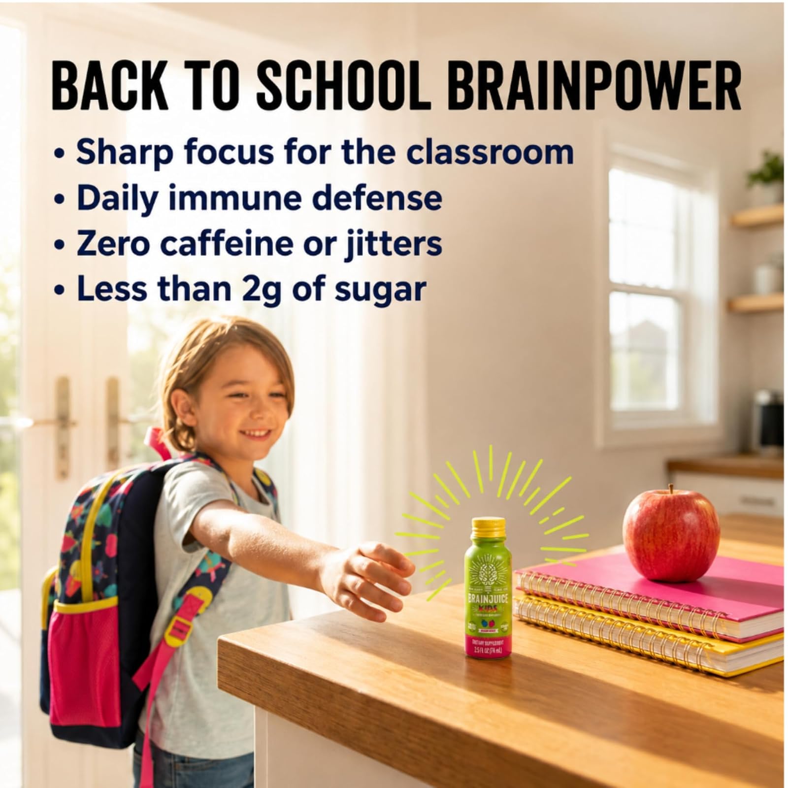 BrainJuice kids vitamins with natural ingredients