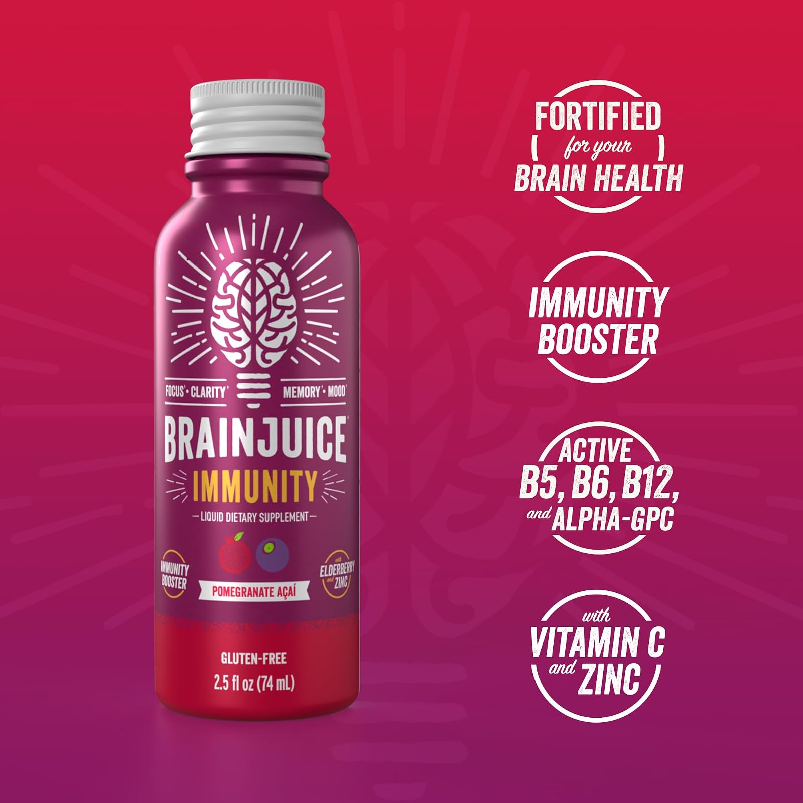BrainJuice multivitamin for active lifestyles