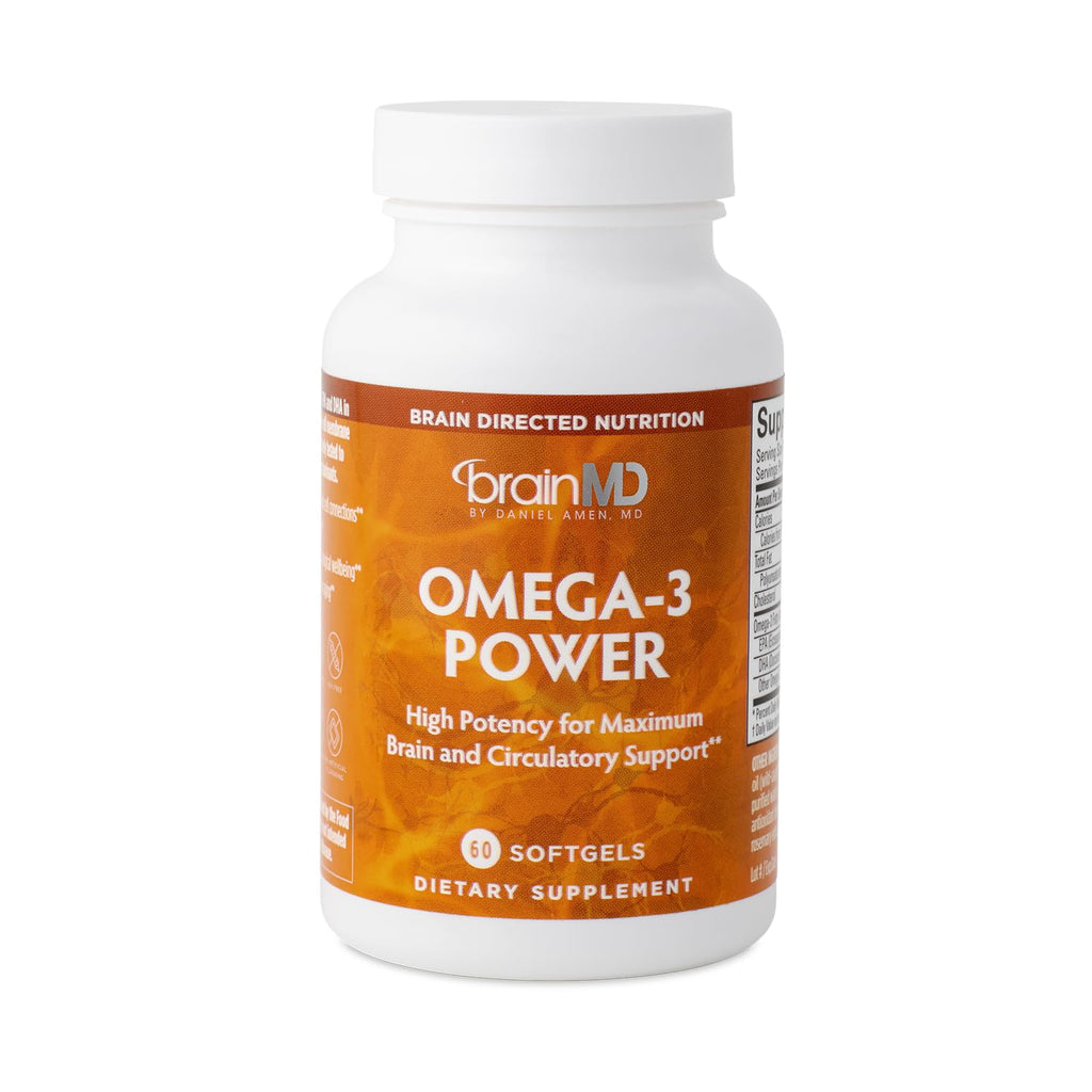 BrainMD fish oil omega 3 capsules