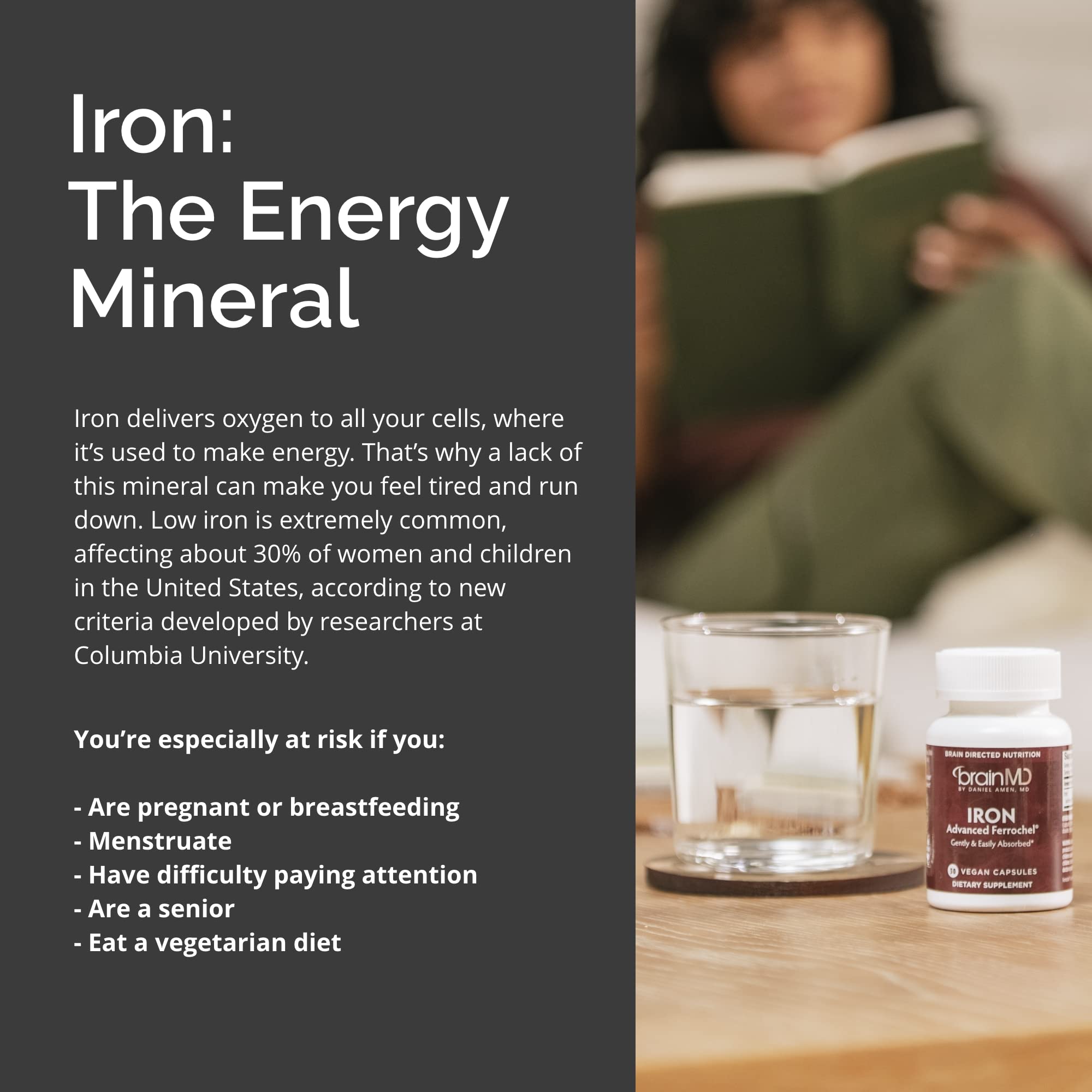 BRAINMD iron for overall wellness