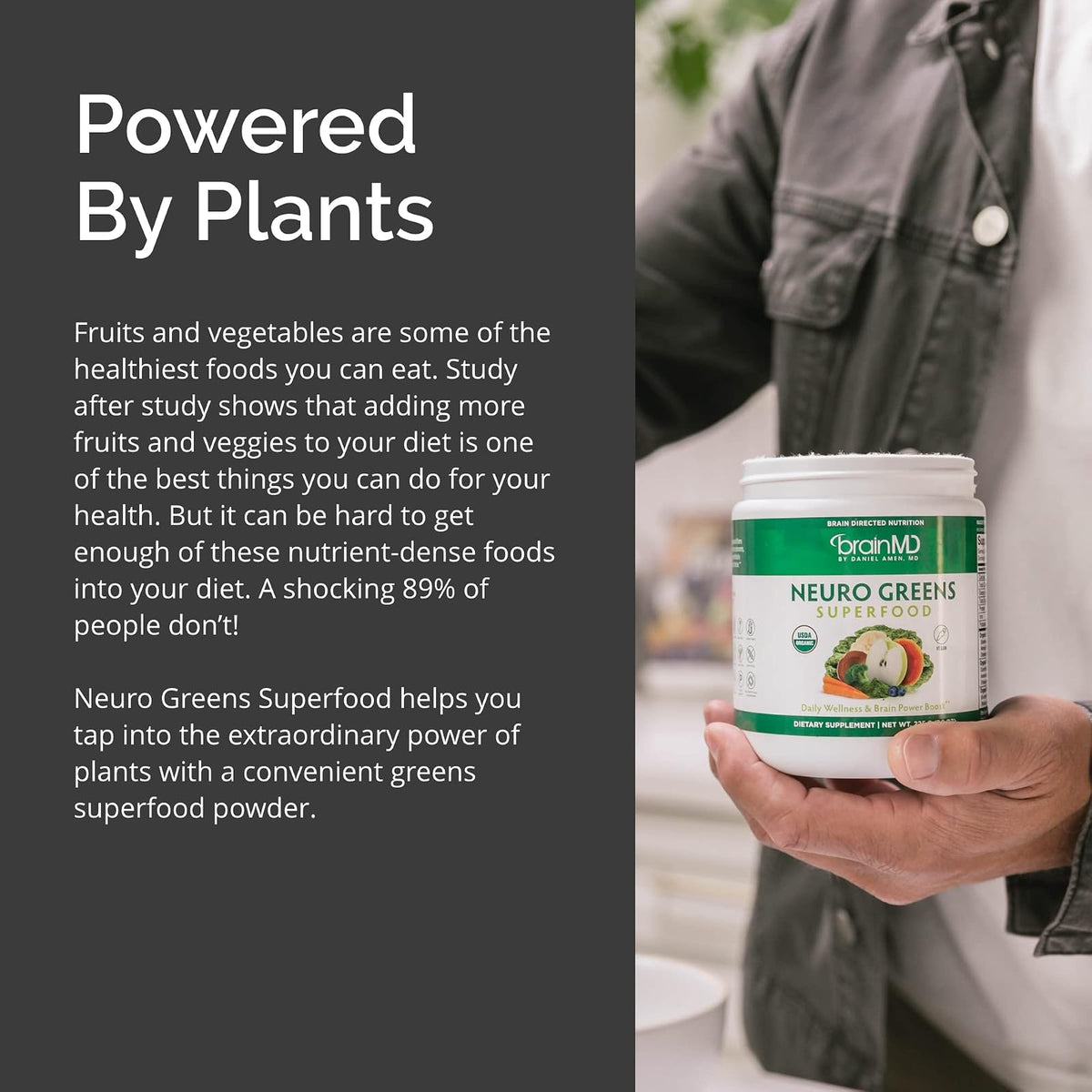 BrainMD Neuro Greens for gut health