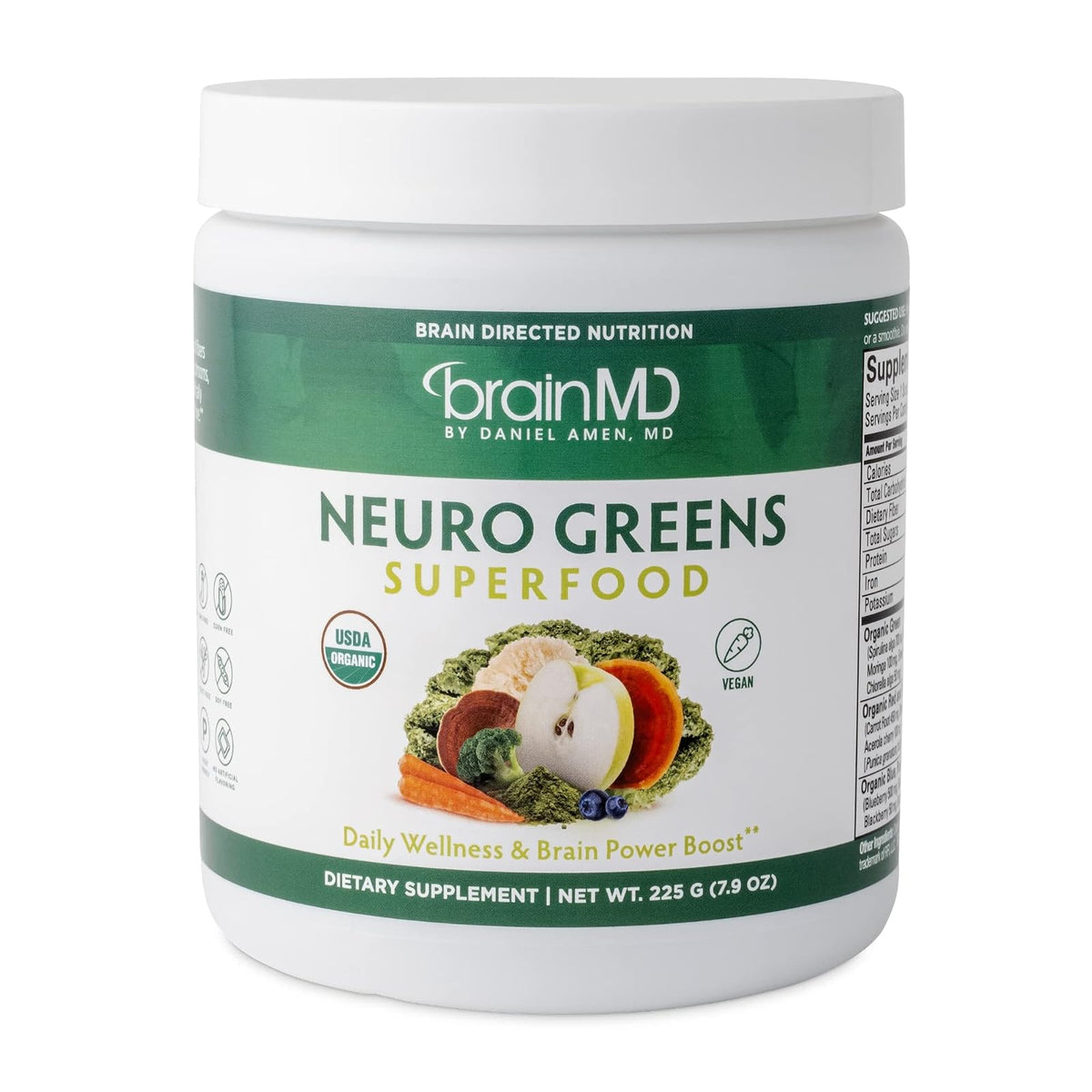 BrainMD Neuro Greens superfood powder
