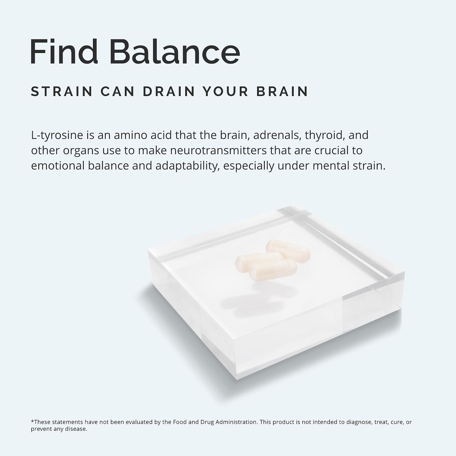 BrainMD Tyrosine capsules for energy boost