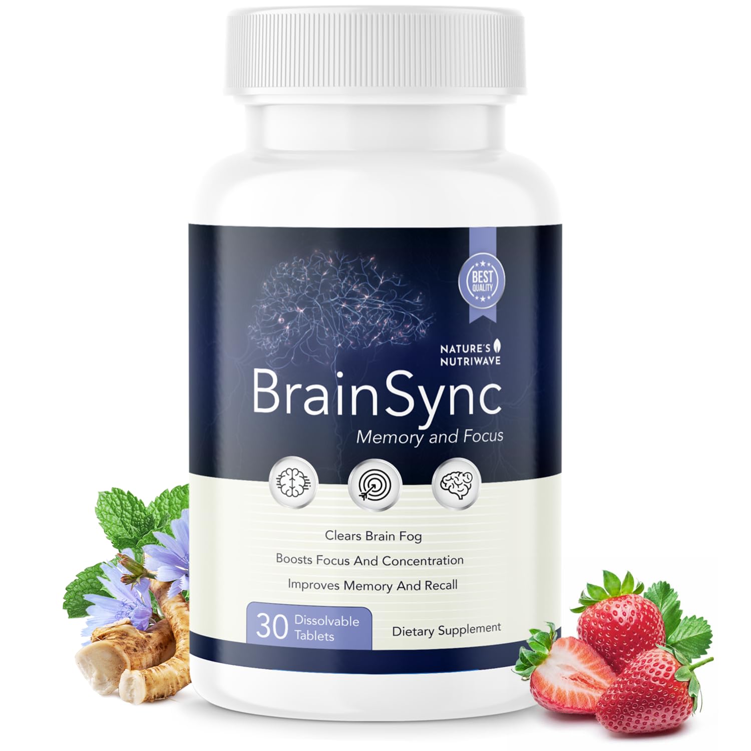 BrainSync probiotic tablets for gut health