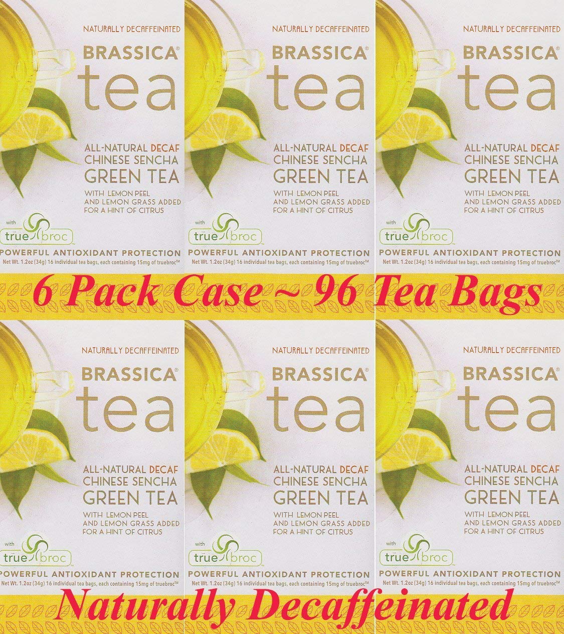 Brassica decaf green tea bags