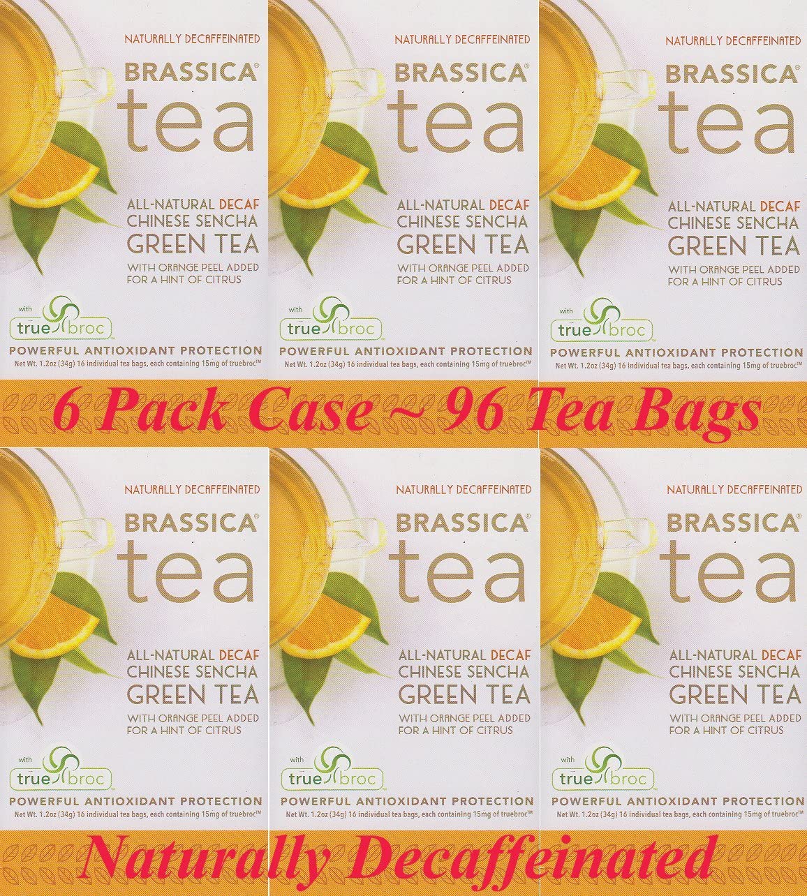Brassica decaf green tea bags
