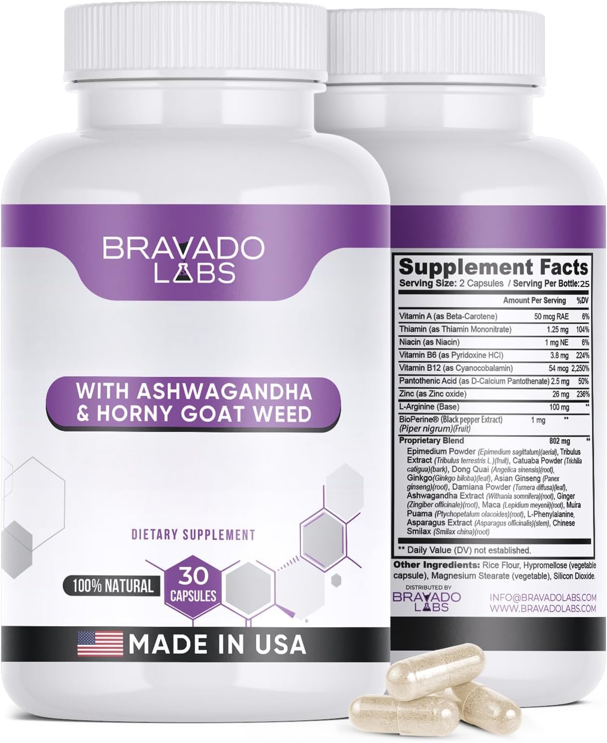 Bravado Labs women's libido booster supplements