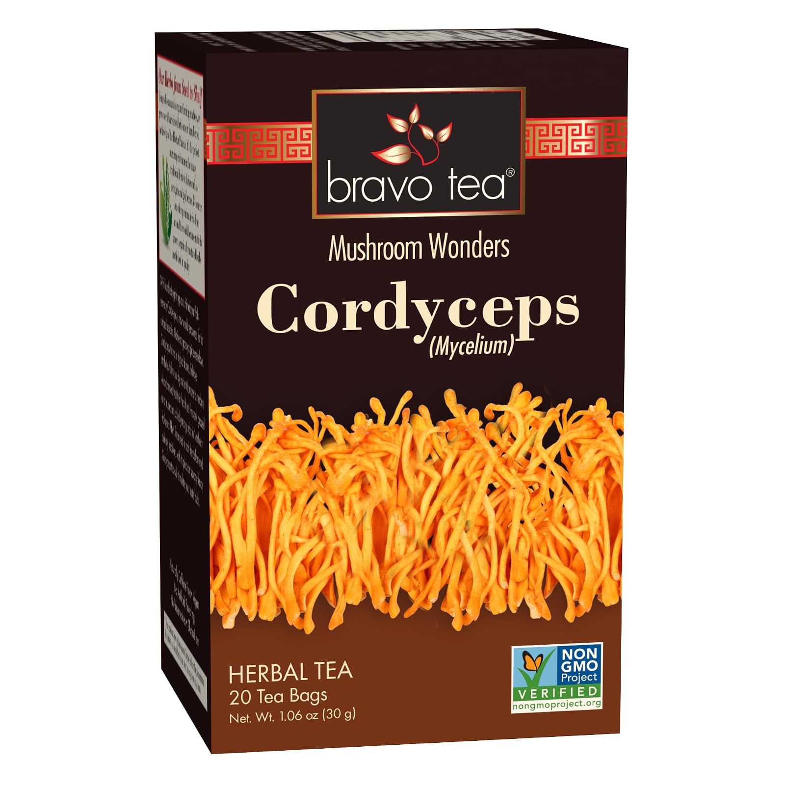 Bravo Tea Cordyceps herbal tea bags