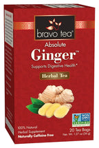 Bravo Tea ginger herbal tea bags