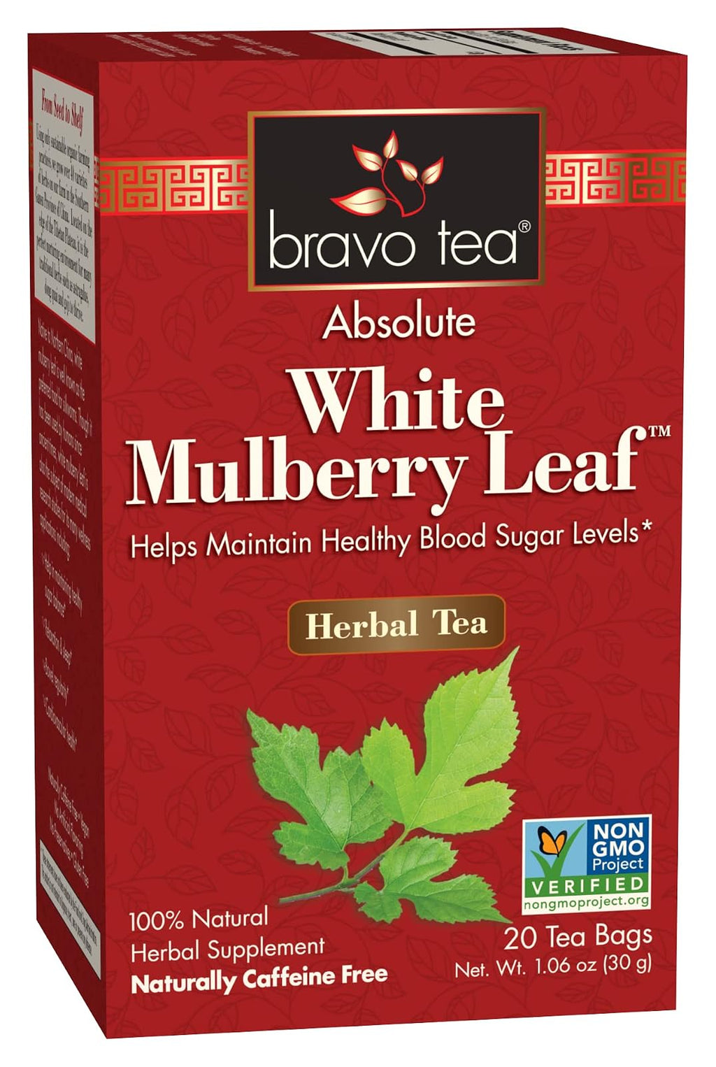 Bravo Tea white mulberry herbal tea bags