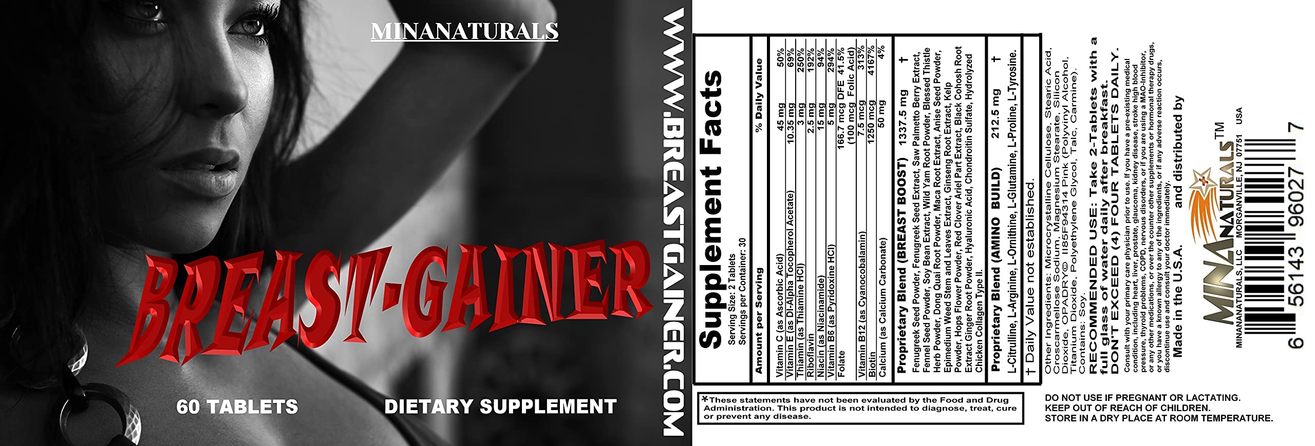breast enhancement with blended nutrients