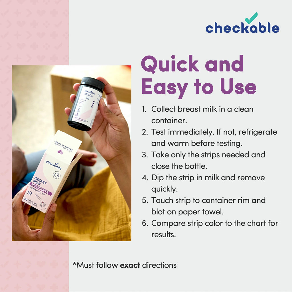 Breast milk strips for calcium levels