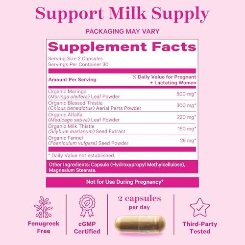 breastfeeding supplement with milk thistle