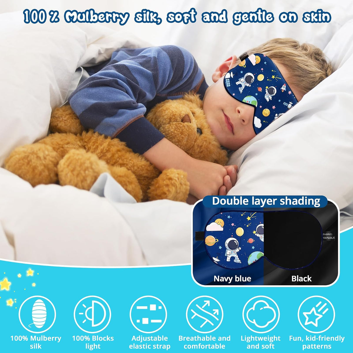 breathable silk mask for better sleep