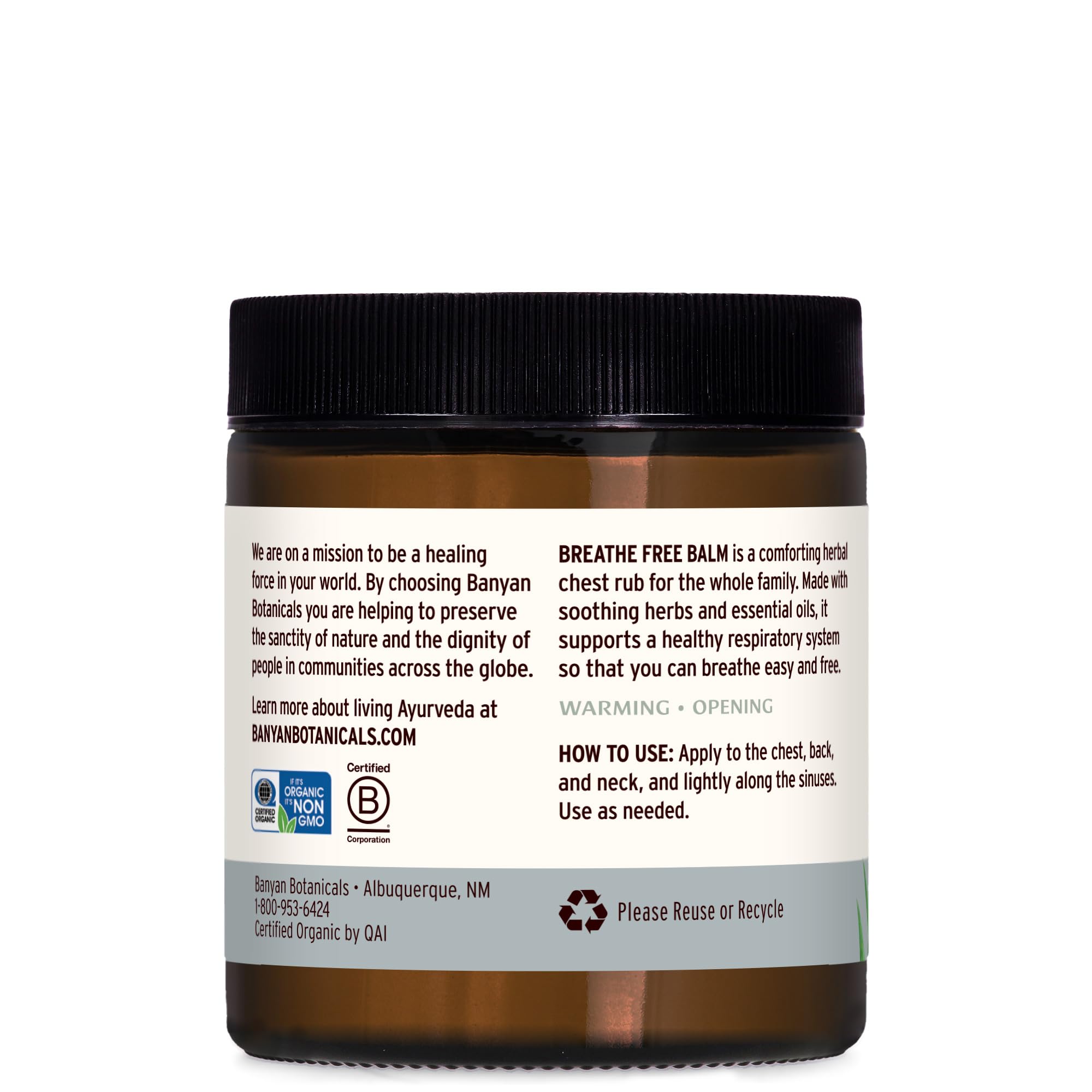 Breathe Free Balm for nighttime relief