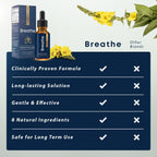 Breathe Mullein drops with peppermint flavour
