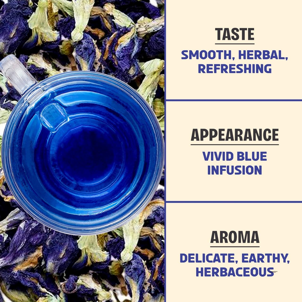 brew butterfly pea tea for vibrant colour