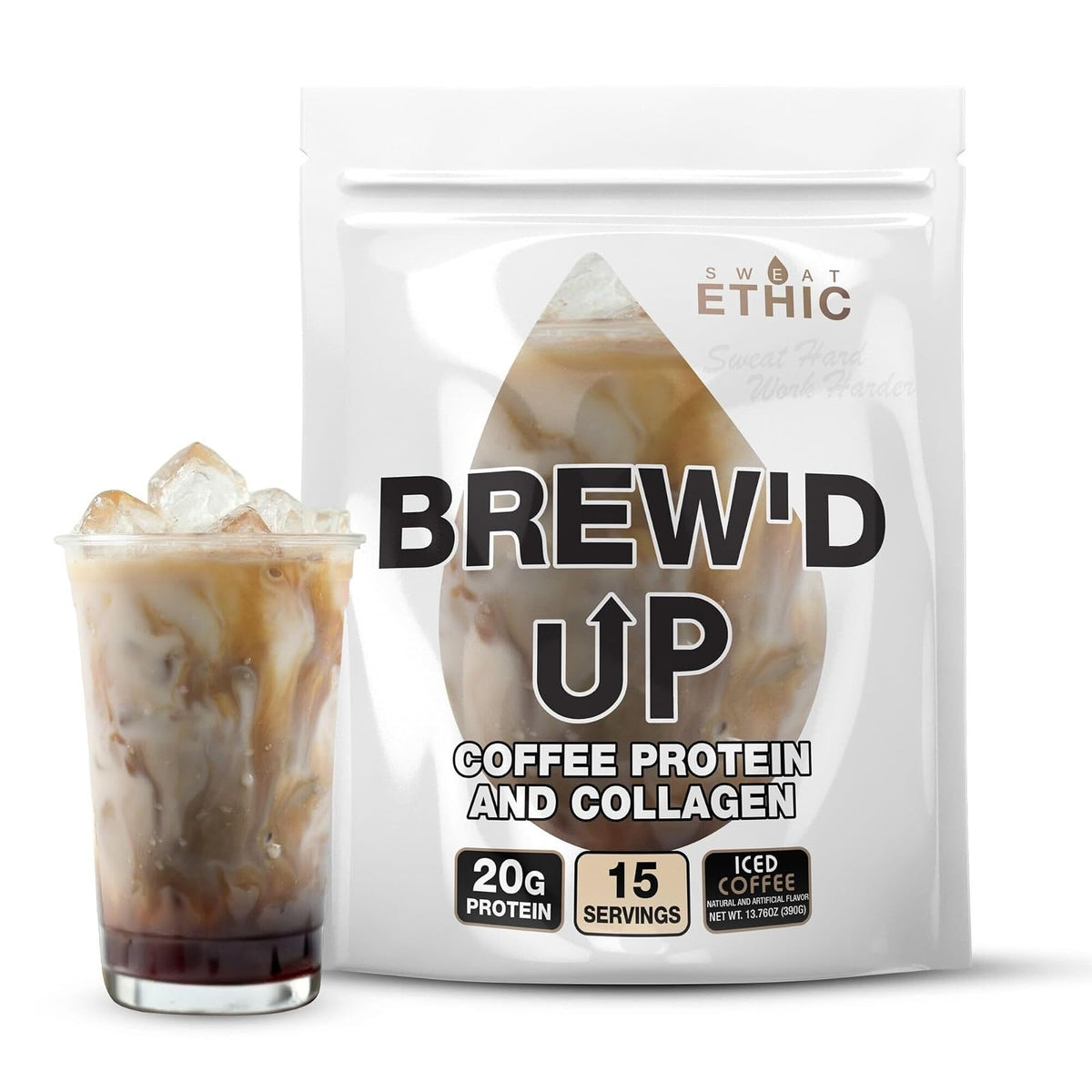 Brew'D UP collagen protein coffee