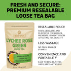 brewing lychee rose green tea at home
