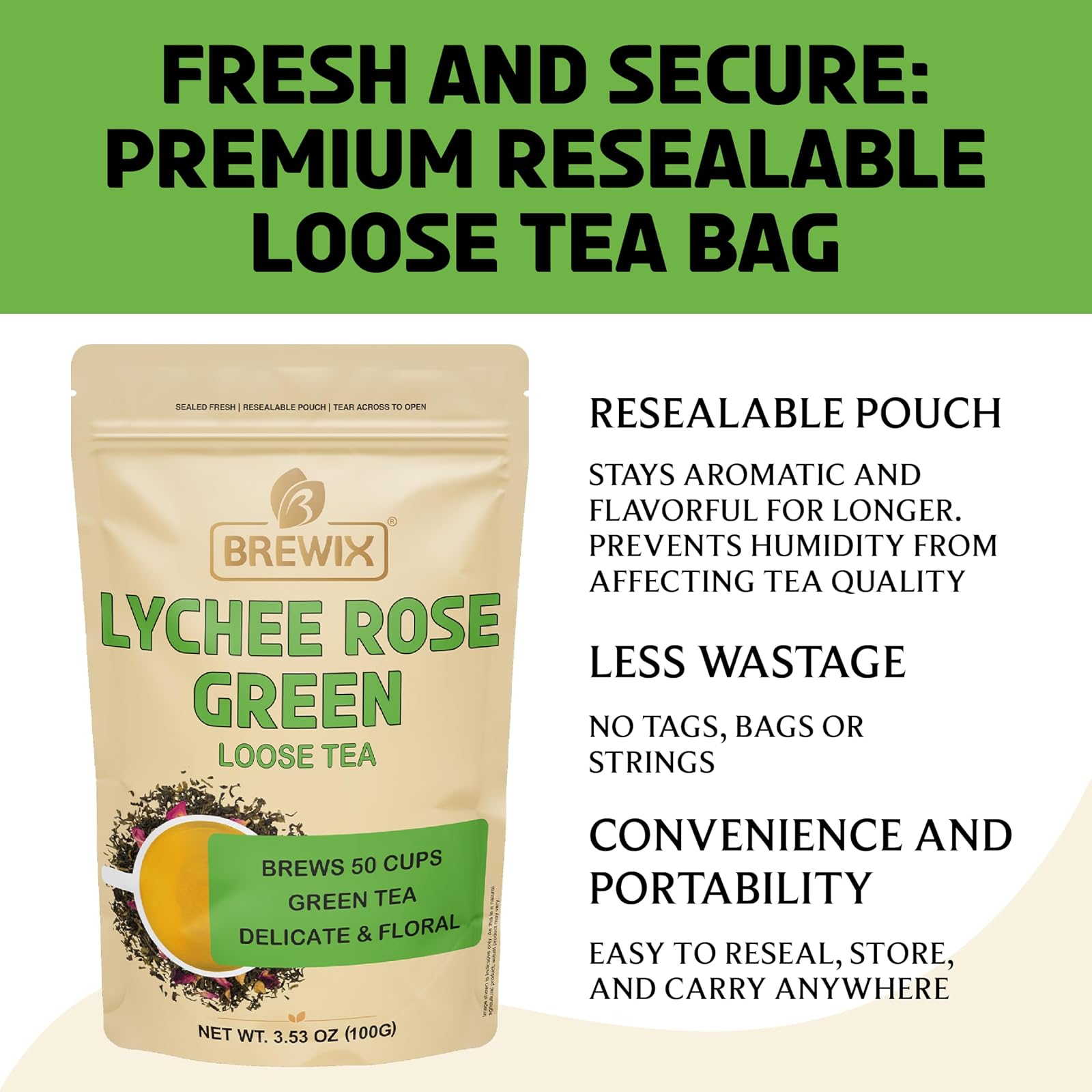 brewing lychee rose green tea at home