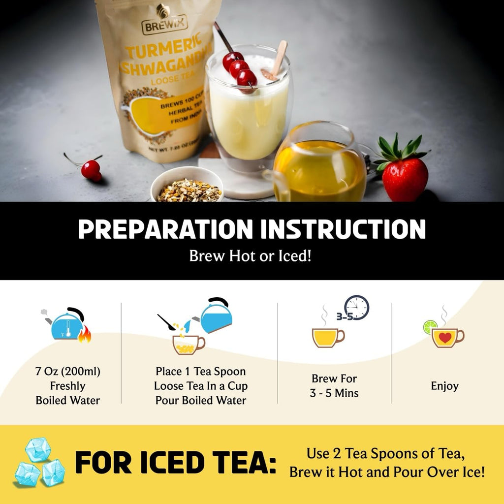 brewing turmeric herbal tea at home