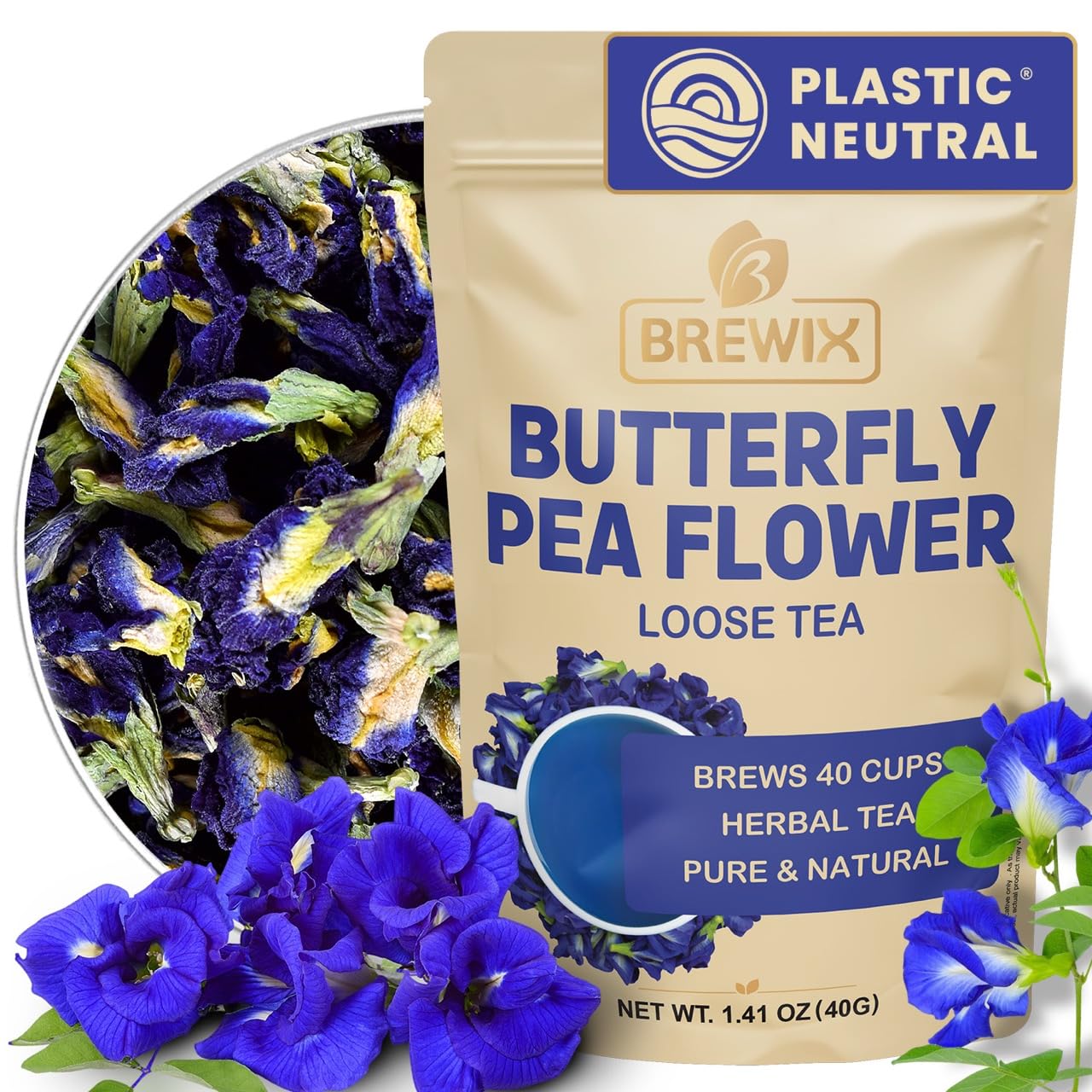 BREWIX butterfly pea flower tea benefits
