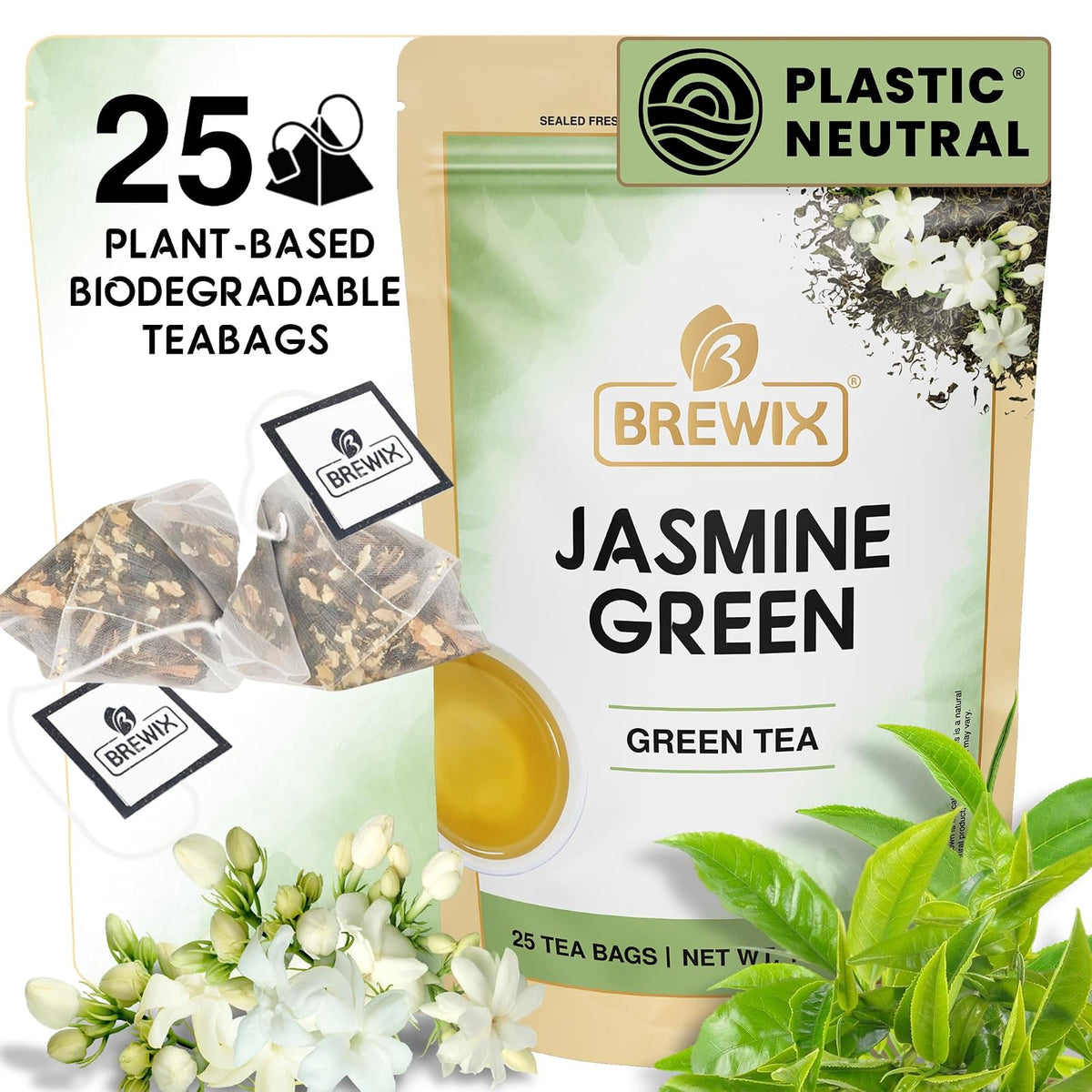 BREWIX Jasmine Green Tea bags