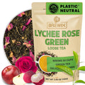BREWIX Lychee Rose Green Tea loose leaf