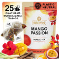 BREWIX mango passion fruit herbal tea bags