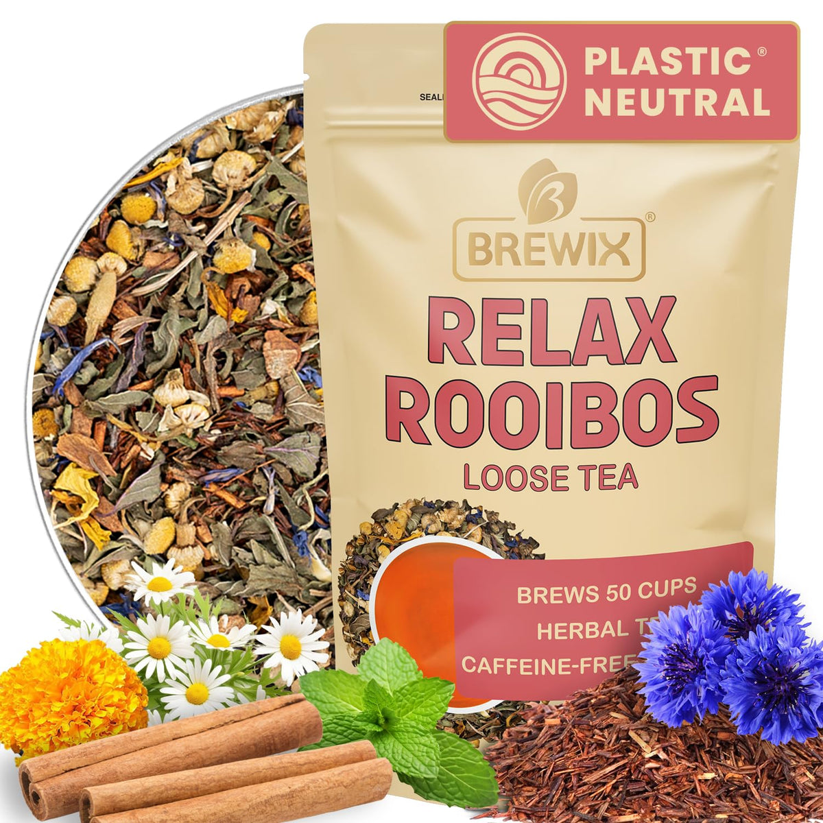 BREWIX Rooibos chamomile herbal tea