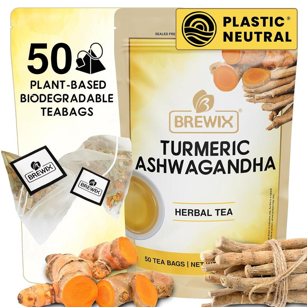 BREWIX turmeric ashwagandha herbal tea