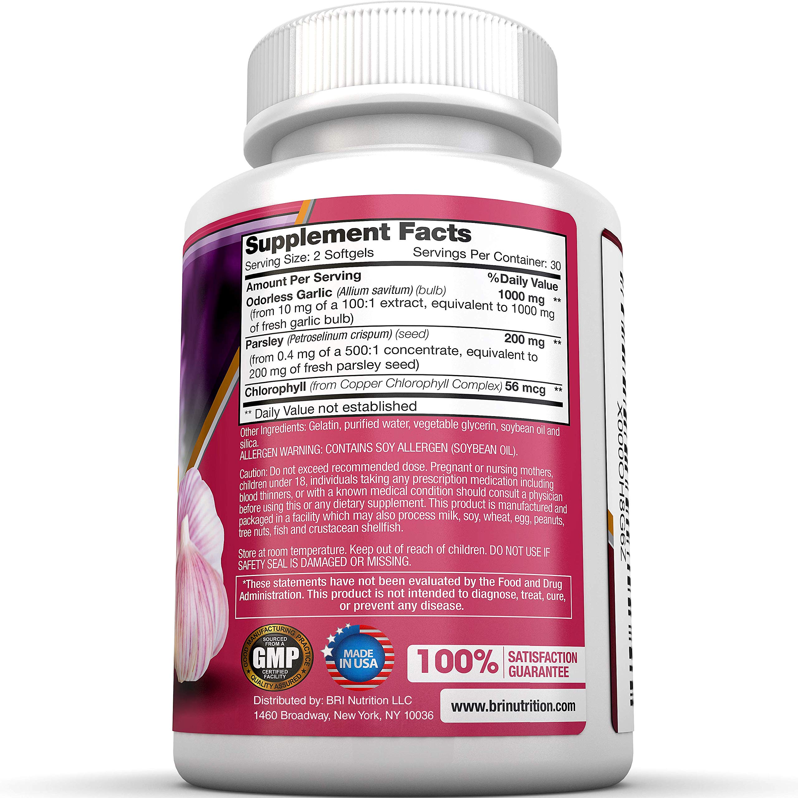BRI Nutrition garlic for heart health
