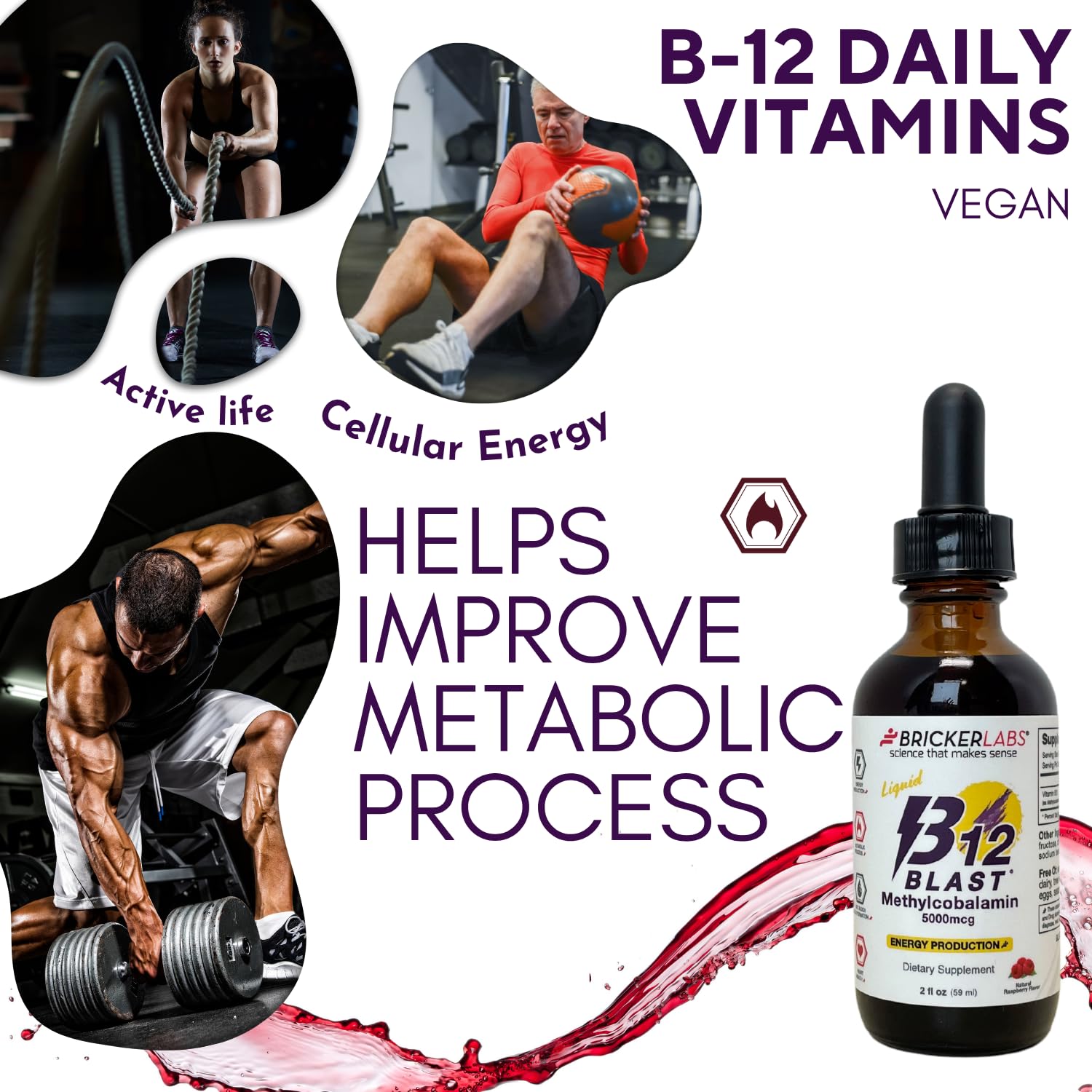 Bricker Labs B12 Blast benefits