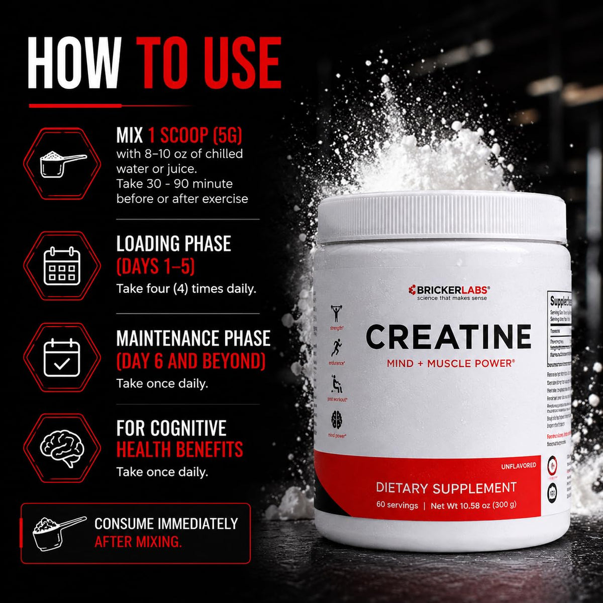 Bricker Labs creatine for energy boost