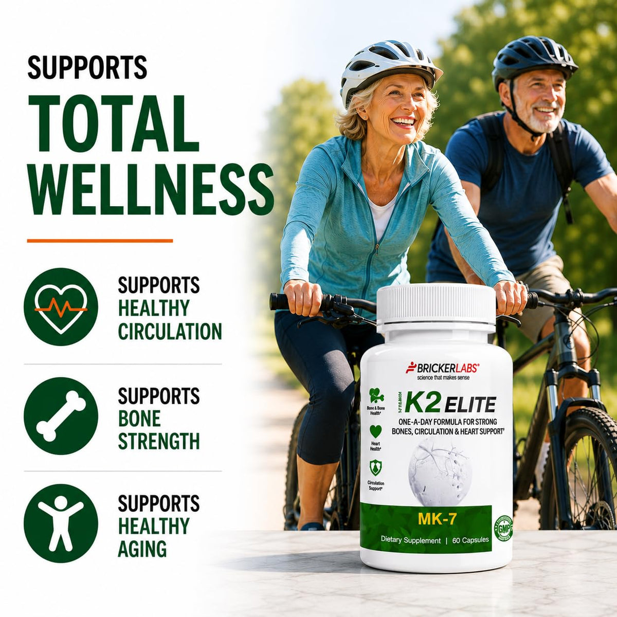Bricker Labs K2 Elite capsules for immune support