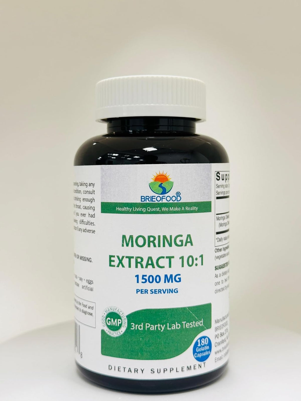 Brieofood 1500 mg moringa dosage
