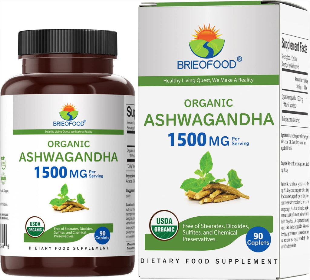 Brieofood ashwagandha vegetarian tablets
