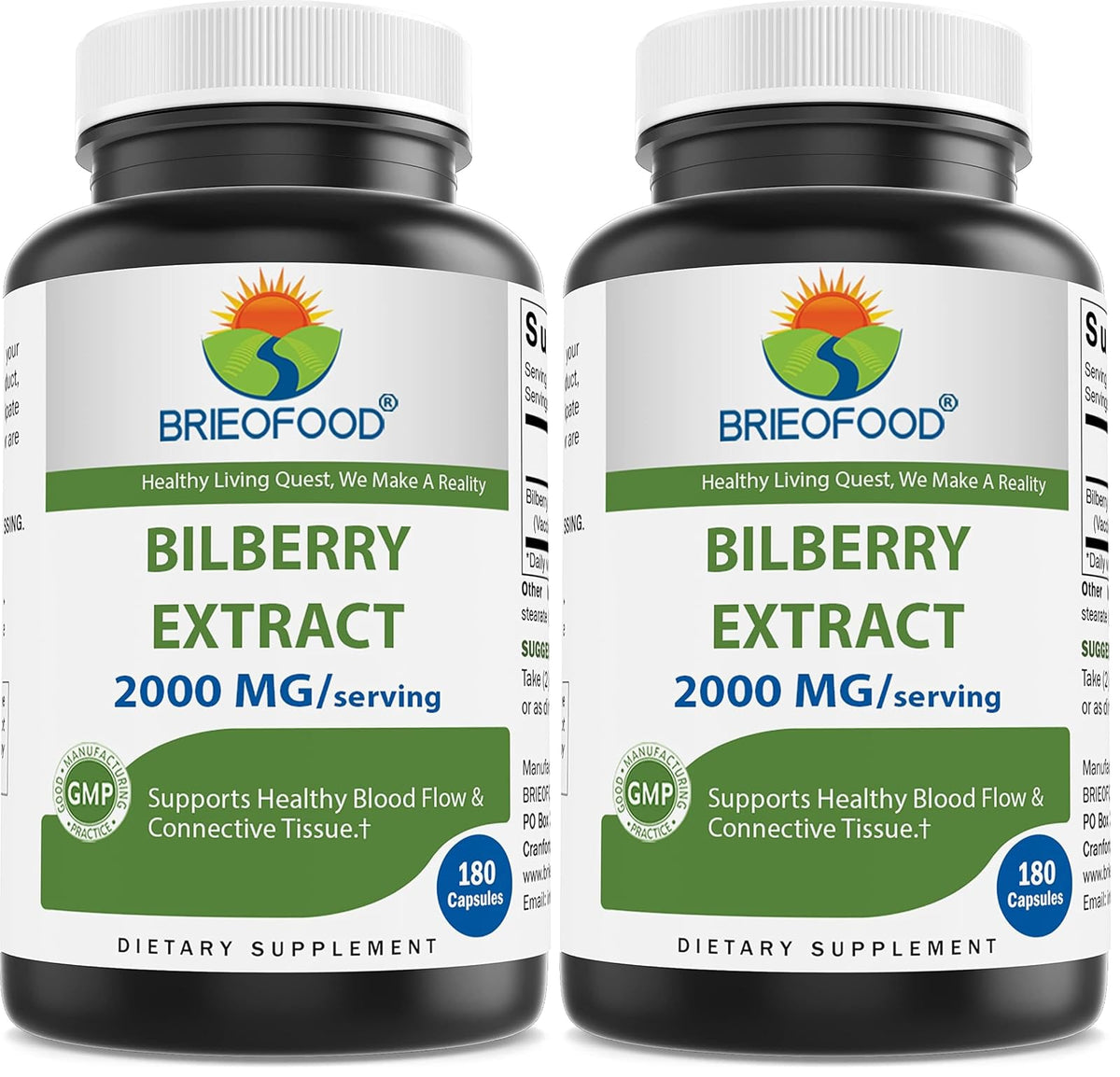 Brieofood bilberry extract capsules