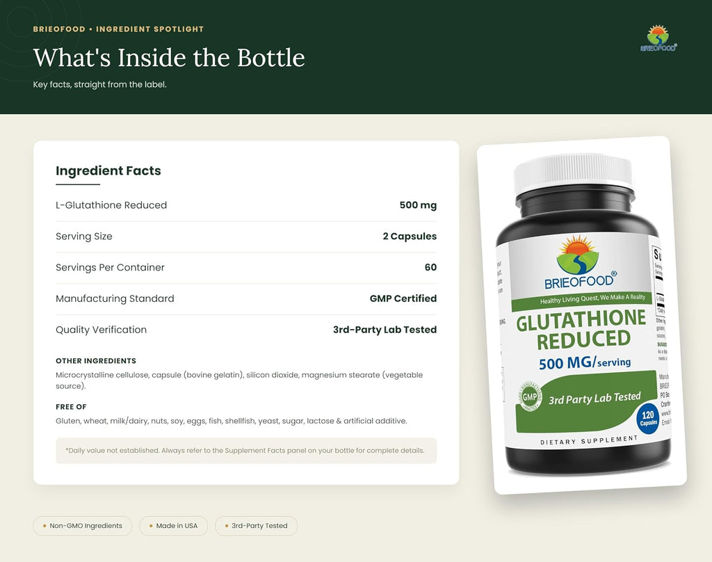 Brieofood capsules for detoxification