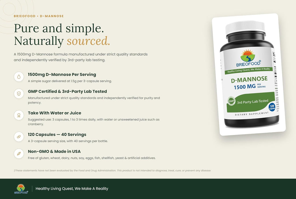 Brieofood capsules for urinary tract function