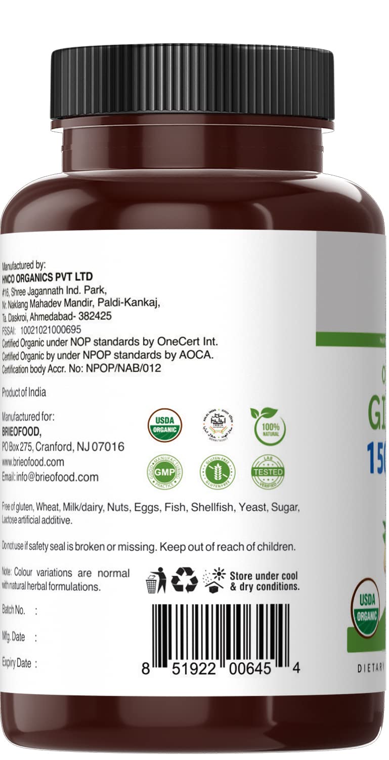 Brieofood ginger tablets for energy boost