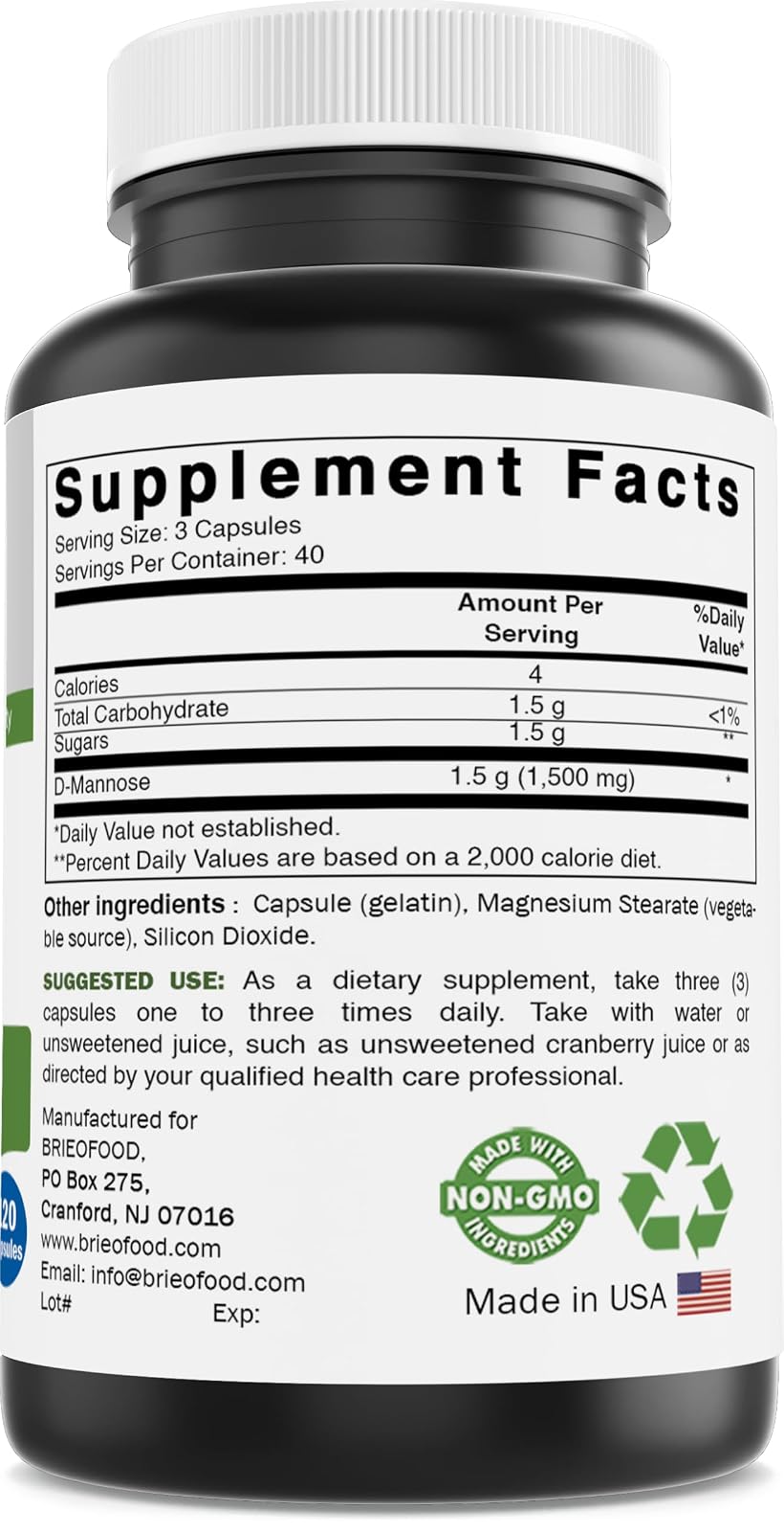 Brieofood herbal blend for digestive wellness