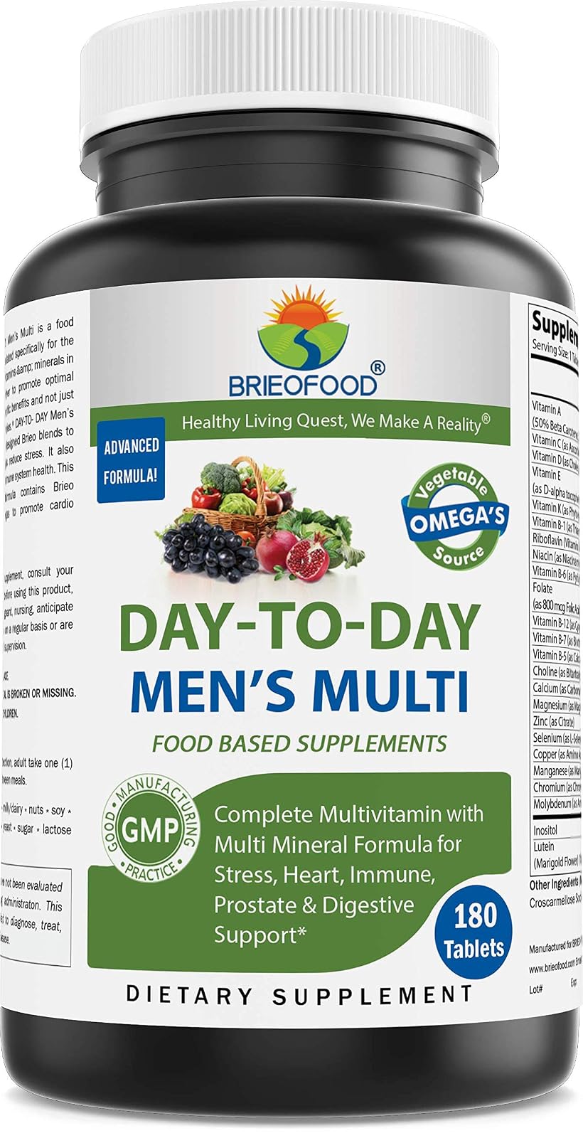 Brieofood men's multivitamins for daily health