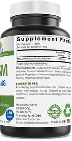 Brieofood MSM for healthy joints