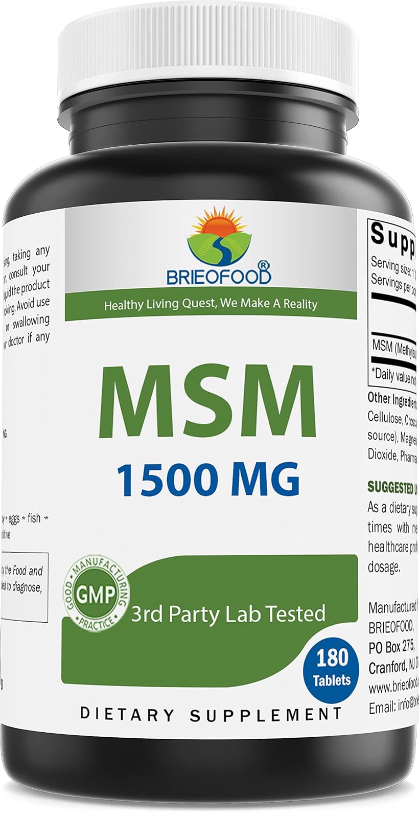 Brieofood MSM for joint health