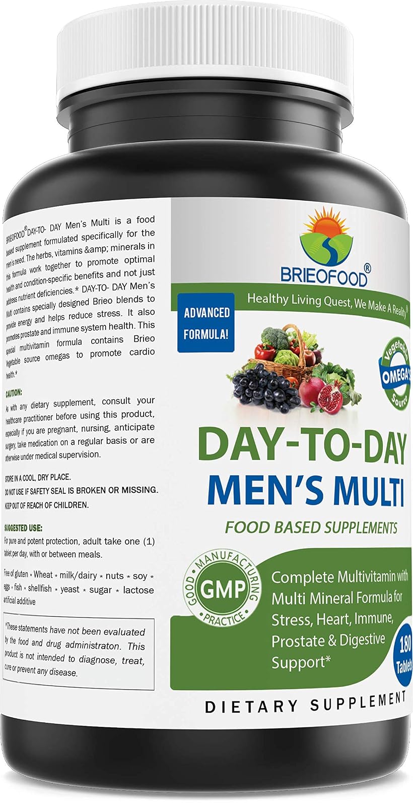 Brieofood multivitamin tablets for energy boost