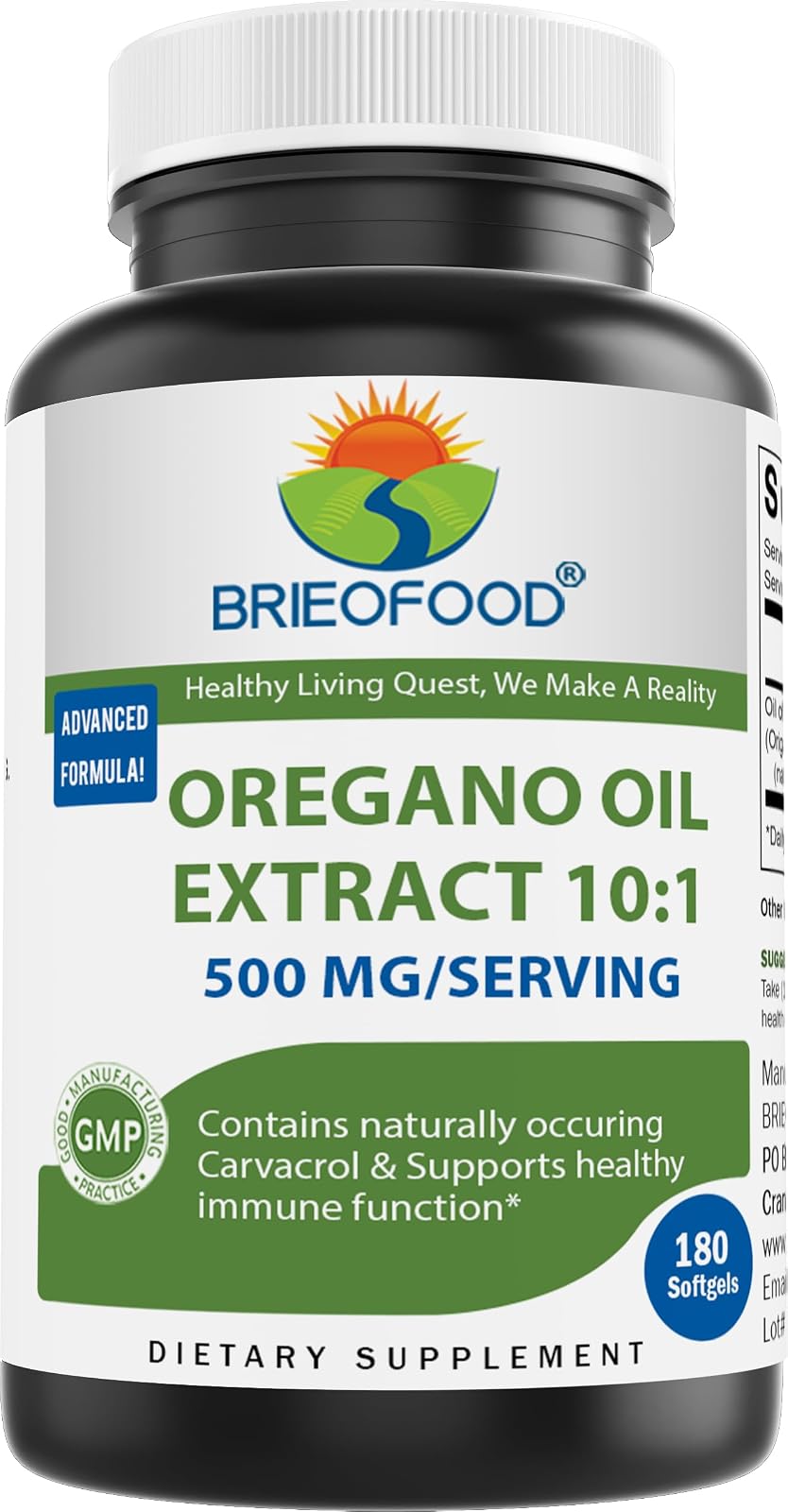 Brieofood oregano oil softgels benefits