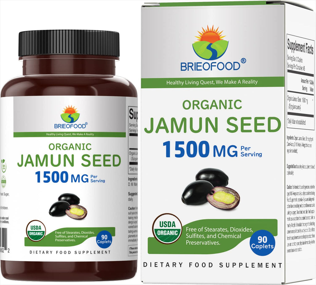 Brieofood organic jamun seed tablets