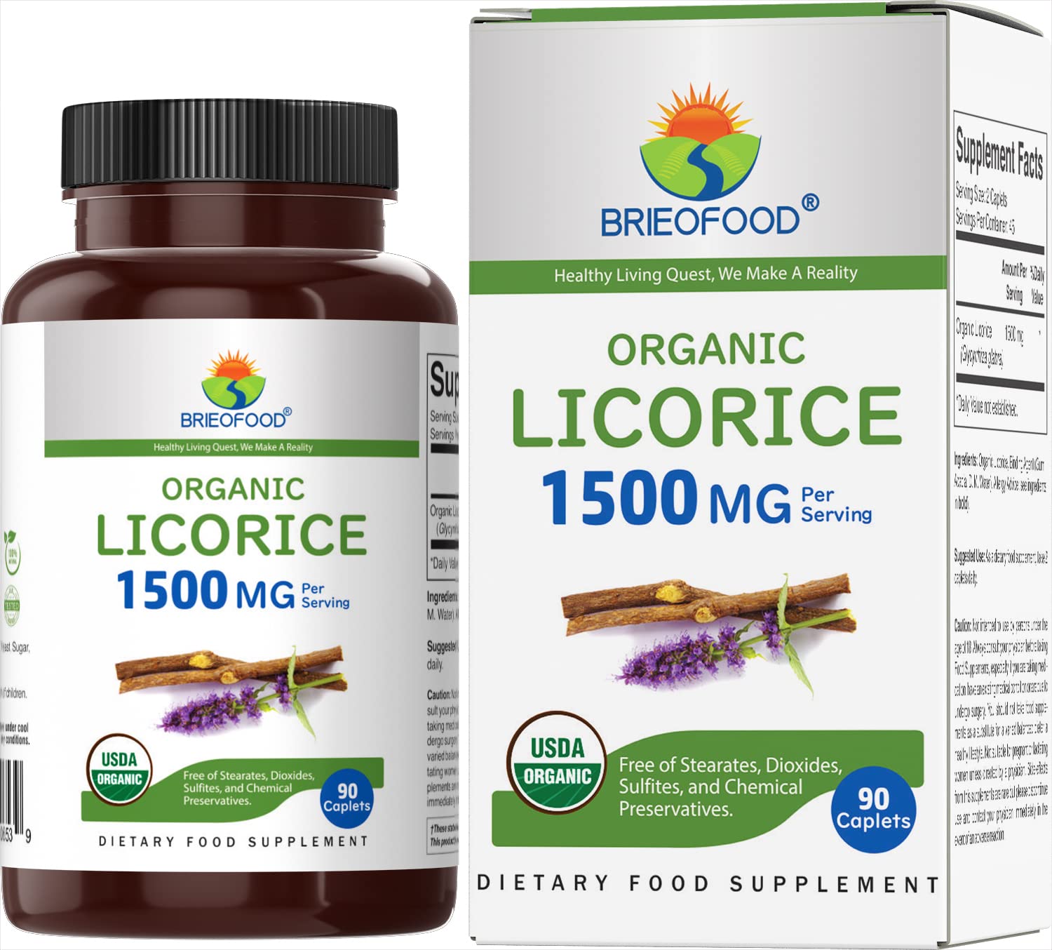 Brieofood organic licorice tablets