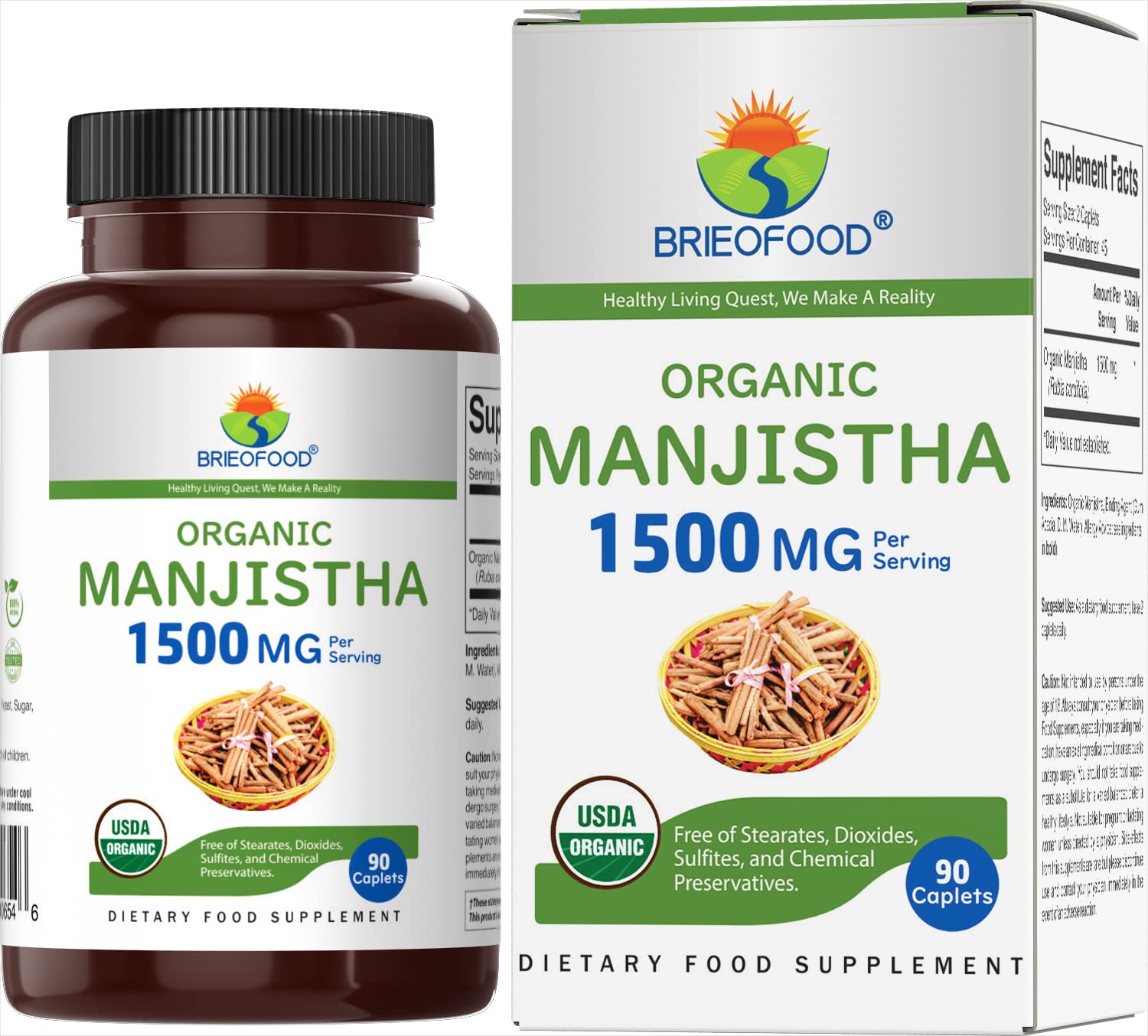 Brieofood organic manjistha multivitamins